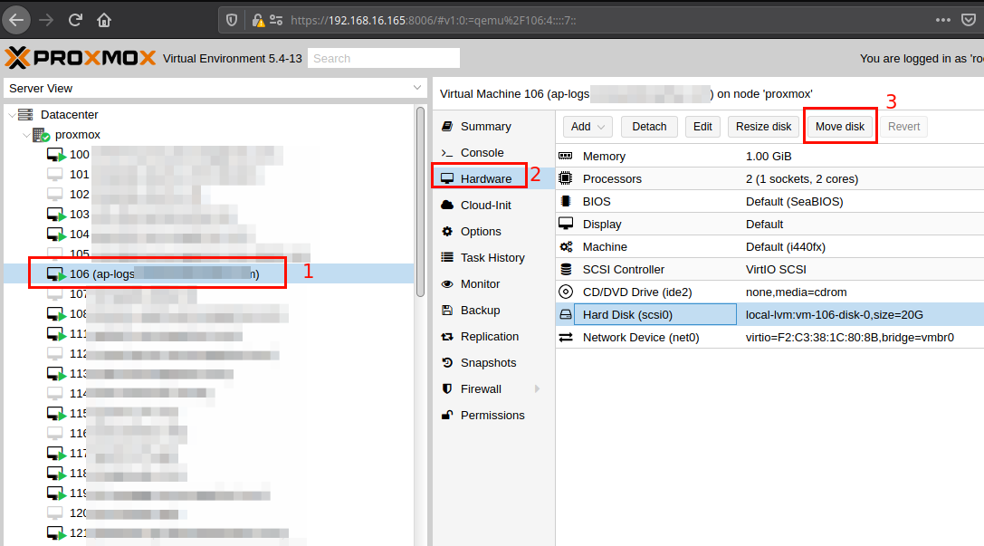 Proxmox Move Disk Programster s Blog